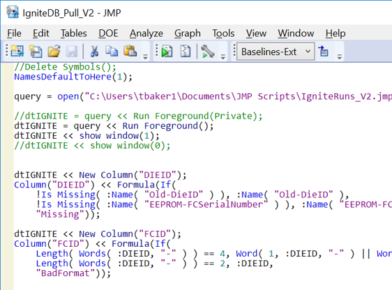 Solved Running A Jmp Script Without Associated Table Jmp User Community