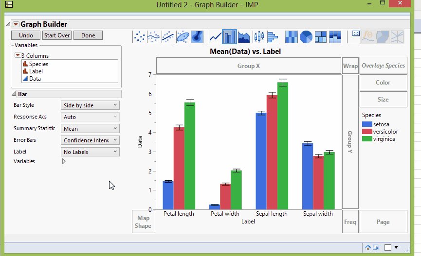 Clustered bar charts in JMP