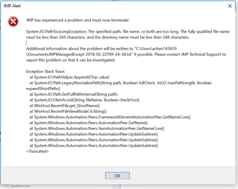 System.Reflection.TargetInvocationException - JMP User Community