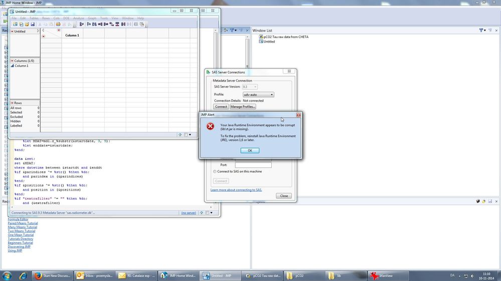 Solved: JMP 11 Java JRE problem - JMP User Community
