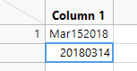 Solved: How do I convert a numeric "string" into a date? - JMP User Community